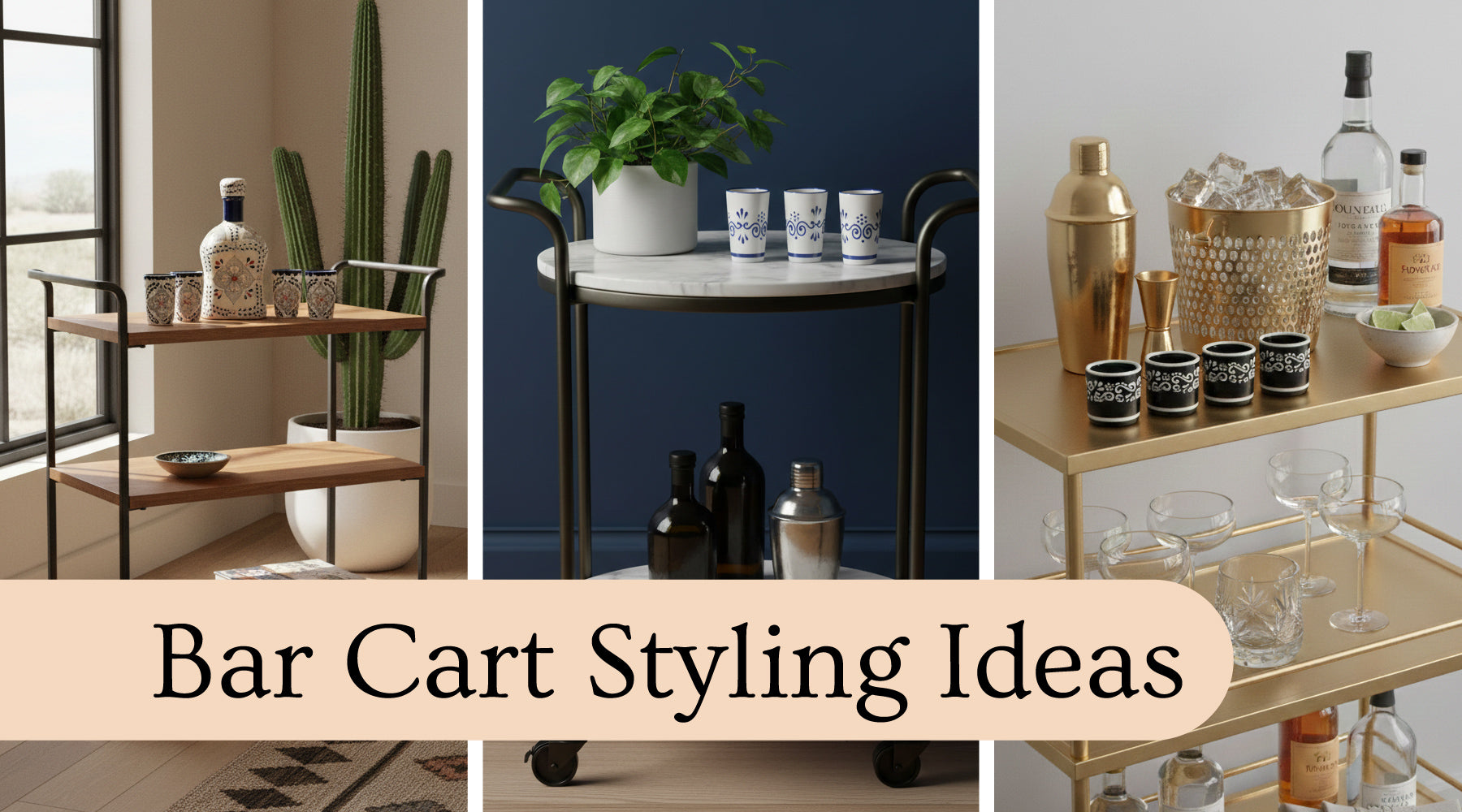 7 Trendy Bar Cart Styling Ideas You Need To Try – VILLA 318